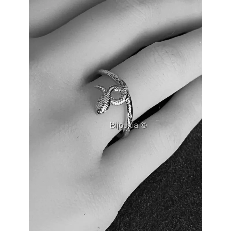 Bague Motif Serpent En Argent Massif 925/000 Tailles 50 à 60